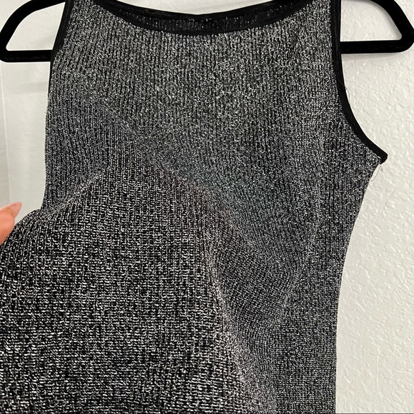 Tops | Sparkly Grey Silver Sparkly Toned Top | Poshmark